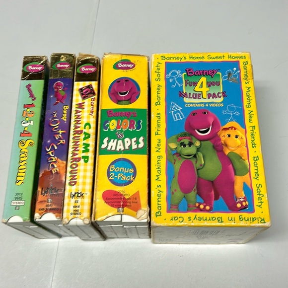 Media | Vintage Barney Vhs Lot | Poshmark